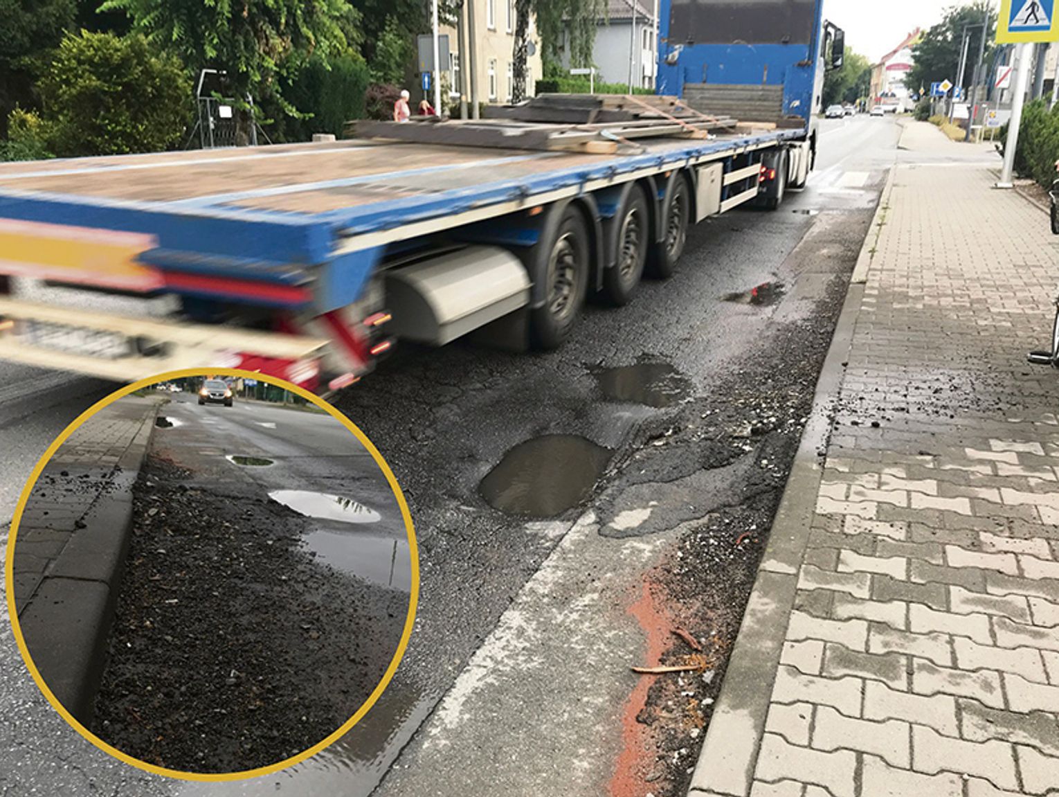Mają dość hałasu i tirów Mają dość hałasu i tirów