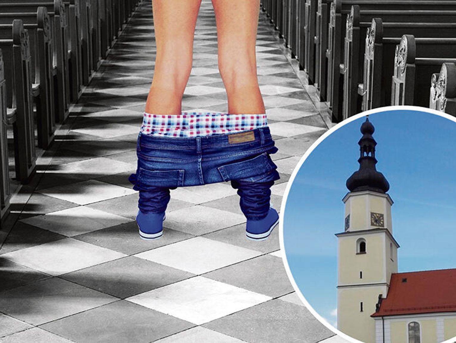 Zdjął gacie w kościele